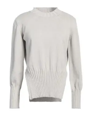 Alpha Studio Cotton Crewneck Sweater - Grey