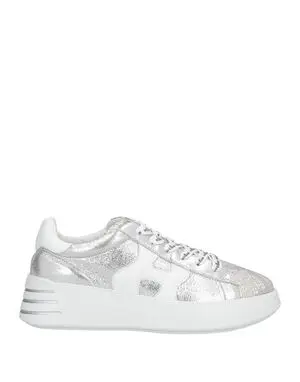 Hogan Leather Low-top Sneakers - Silver
