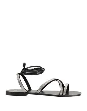 Liu Jo Embellished Textile Fiber Sandals With Tie Fastening