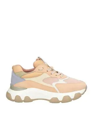 Hogan Leather And Textile Fiber Sneakers - Blush