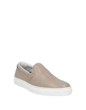 DOUCAL'S Leather Slip-on Sneakers - Beige