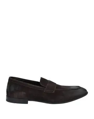 DOUCAL'S Suede Penny Loafers - Brown