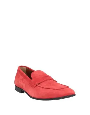 DOUCAL'S Suede Penny Loafers - Red
