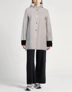 Herno Overcoat & Trench Coat Size Cotton, Elastane - Light Grey
