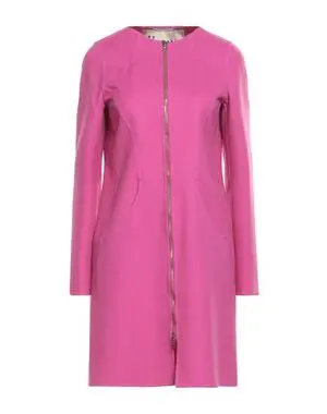Herno Virgin Wool Single-breasted Coat - Fuchsia