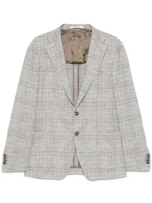 Tagliatore Checked Blazer - Blue