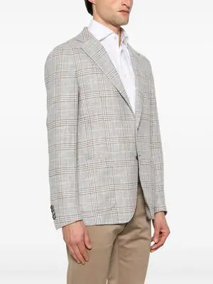 Tagliatore Checked Blazer - Blue