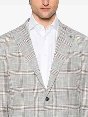 Tagliatore Checked Blazer - Blue
