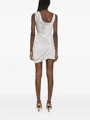 Versace Medusa Head-plaque Mini Dress - Grey