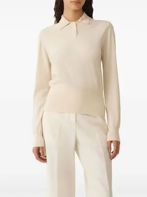 Fabiana Filippi Fine-knit Polo Top