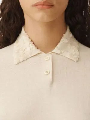 Fabiana Filippi Fine-knit Polo Top