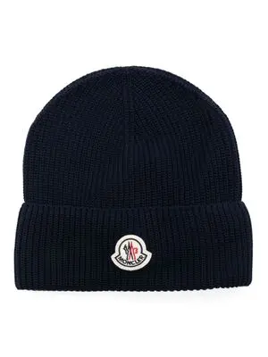 Moncler Tricot Beanie - Blue