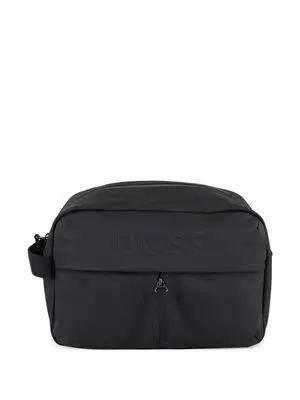 BOSS Logo Wash Bag - Black