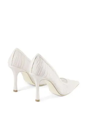 JIMMY CHOO 10mm Lotta Pumps - White
