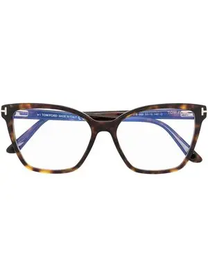 TOM FORD Oversize Frame Eyeglasses - Brown