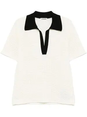 JIL SANDER Knitted Polo Shirt