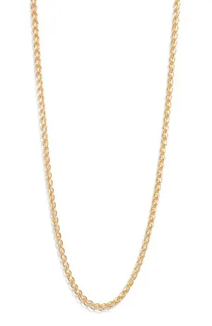 Argento Vivo Curb Chain Necklace - Gold