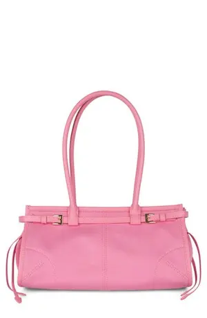 Jeffrey Campbell Pesky Leather Shoulder Bag - Fuchsia Canvas