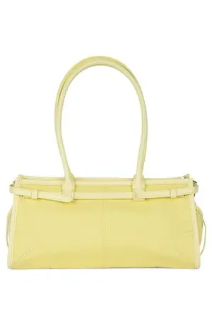 Jeffrey Campbell Pesky Leather Shoulder Bag - Yellow Canvas