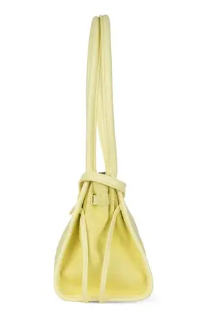 Jeffrey Campbell Pesky Leather Shoulder Bag - Yellow Canvas