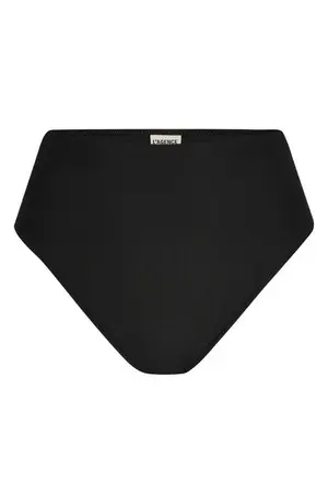L'Agence Vanessa High-waist Bikini Bottom - Black