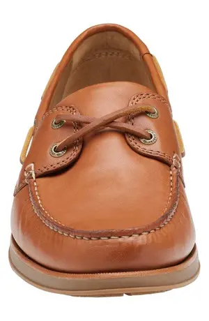Johnston & Murphy Monaco Boat Shoe - Tan Sheepskin