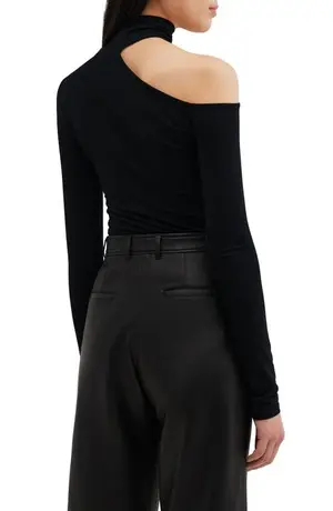 MARCELLA Elmhurst Cutout Long Sleeve Top - Black