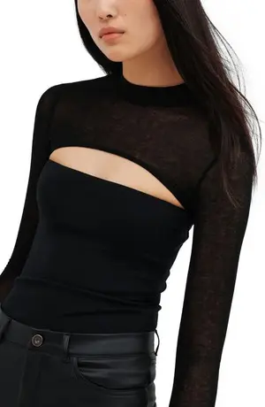 MARCELLA Graham Long Sleeve Bolero Top