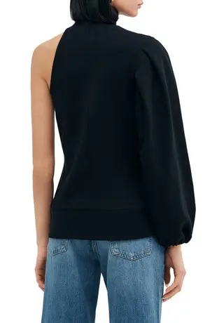 MARCELLA Glasgow Turtleneck One-shoulder Top