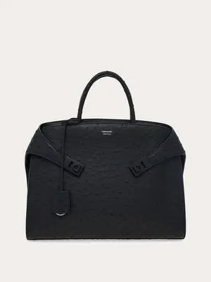 FERRAGAMO Hug Briefcase - Black