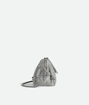 Bottega Veneta Intrecciato Suede And Strass Pouch