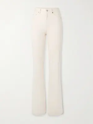 Saint Laurent High-rise Bootcut Jeans - Neutrals