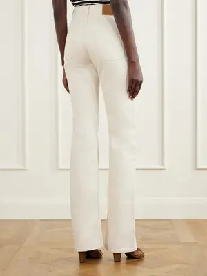 Saint Laurent High-rise Bootcut Jeans - Neutrals