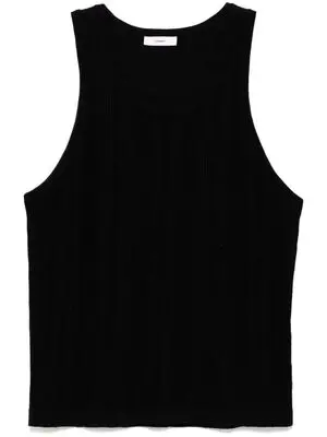 Commas Linen Cotton Tank - Black