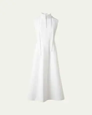 Akris Fit-and-flare Midi Dress - Pure White