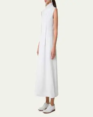 Akris Fit-and-flare Midi Dress - Pure White