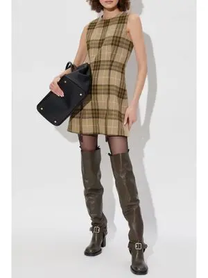 Burberry Checked Mini Dress
