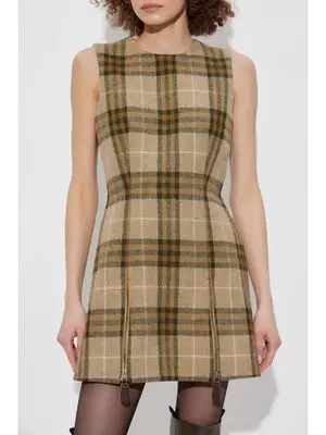 Burberry Checked Mini Dress
