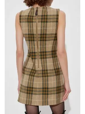Burberry Checked Mini Dress