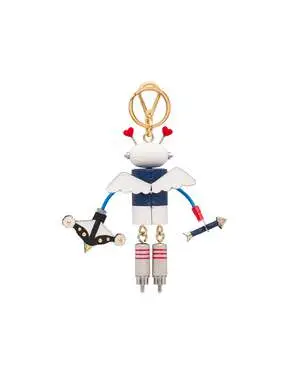 Prada Cupido Saffiano Leather Keychain Charm