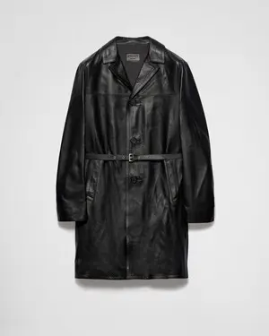 Prada Nappa Leather Coat