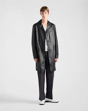 Prada Nappa Leather Coat