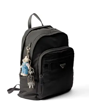 Prada Teddy Keychain Charm - White