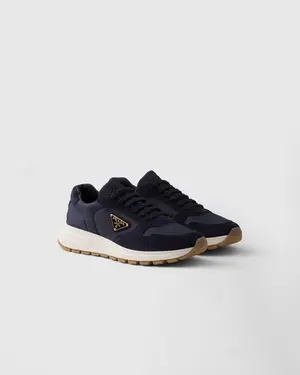 Prada Prax 01 Re-nylon And Suede Sneakers