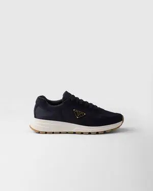 Prada Prax 01 Re-nylon And Suede Sneakers
