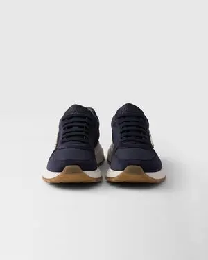 Prada Prax 01 Re-nylon And Suede Sneakers