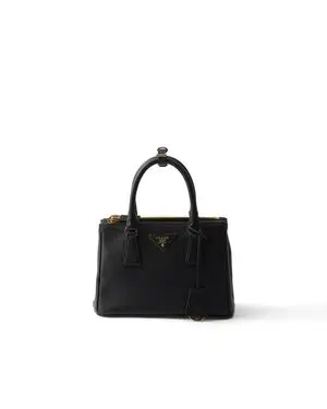 Prada Galleria Small Leather Bag - Black