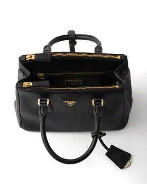 Prada Galleria Small Leather Bag - Black