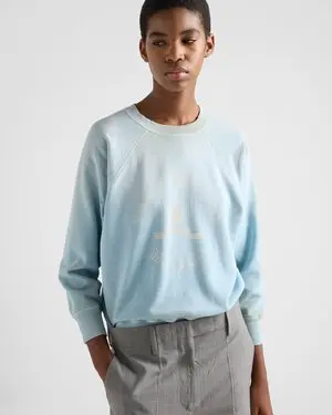 Prada Cotton Crew-neck Sweatshirt