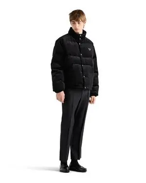 Prada Cropped Corduroy Down Jacket